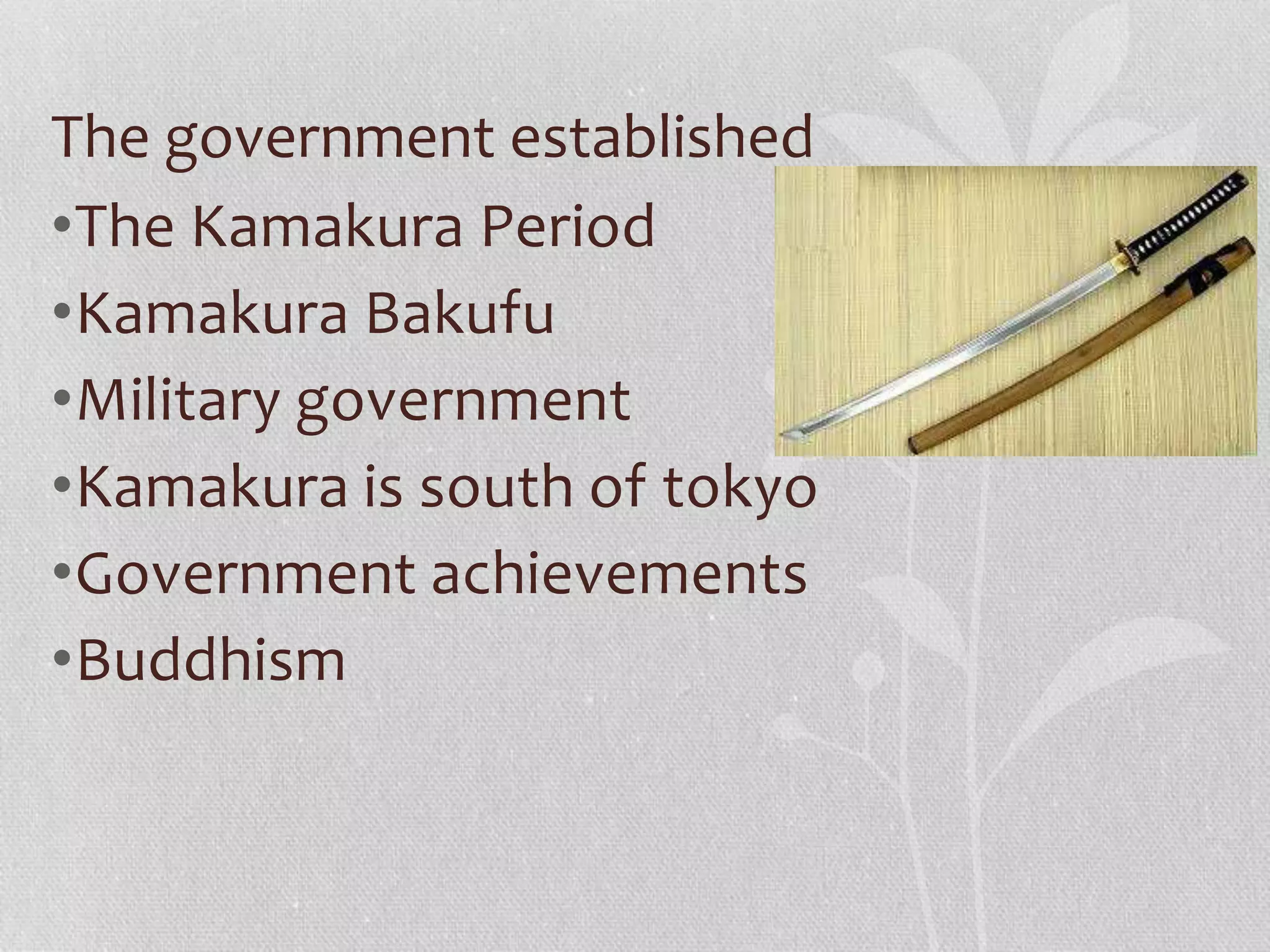 Kamakura period | PPTX