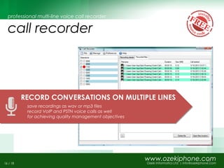 Ozeki Phone System XE - The best VoIP PBX for developers | PPT