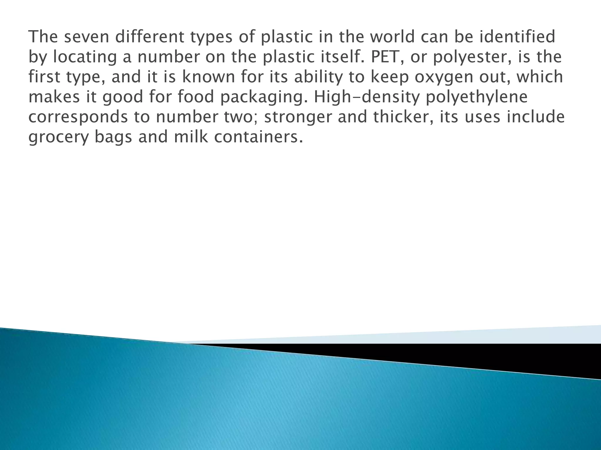 An Overview of the Seven Types of Plastic | PPTX