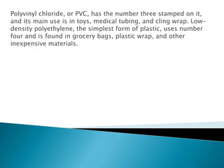 An Overview of the Seven Types of Plastic | PPT