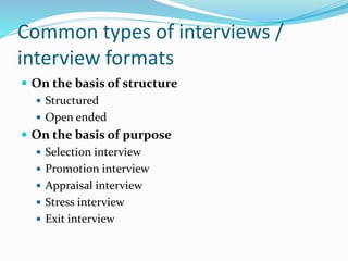 Interviews | PPT