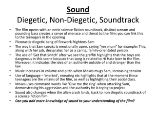 Attack the block - opening scene analysis | PPTX