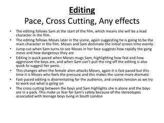 Attack the block - opening scene analysis | PPTX | Soundtracks, TV and ...