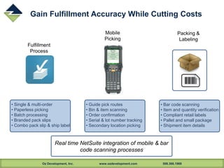 OzLINK for NetSuite Overview | PPTX | Logistics | Business