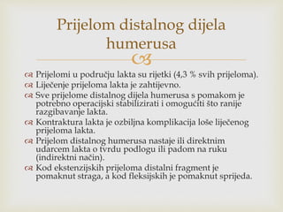 Ozljede lakta i podlaktice | PPSX