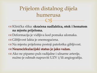 Ozljede lakta i podlaktice | PPSX
