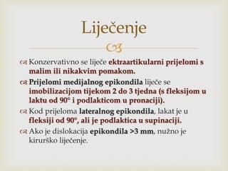 Ozljede lakta i podlaktice | PPSX