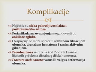 Ozljede lakta i podlaktice | PPSX