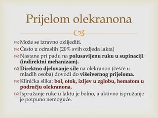 Ozljede lakta i podlaktice | PPSX