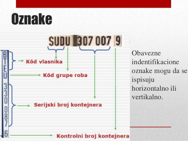Oznacavanje kontejnera