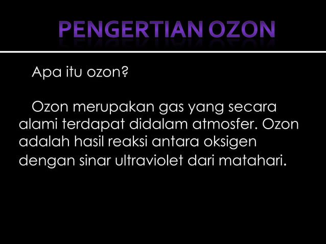 Kerusakan Ozon | PPT