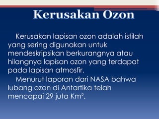 Kerusakan Ozon | PPT