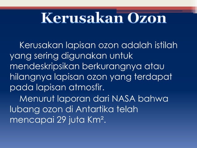 Kerusakan Ozon | PPT