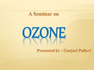 Ozone.pptx psg | PPTX