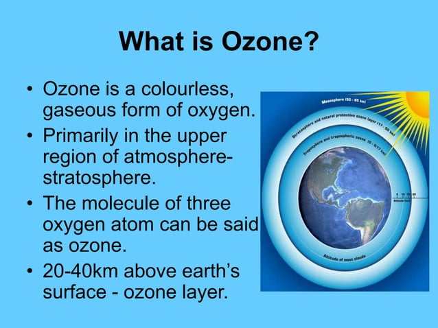 Cause of Ozone Depletion in the environment .ppt