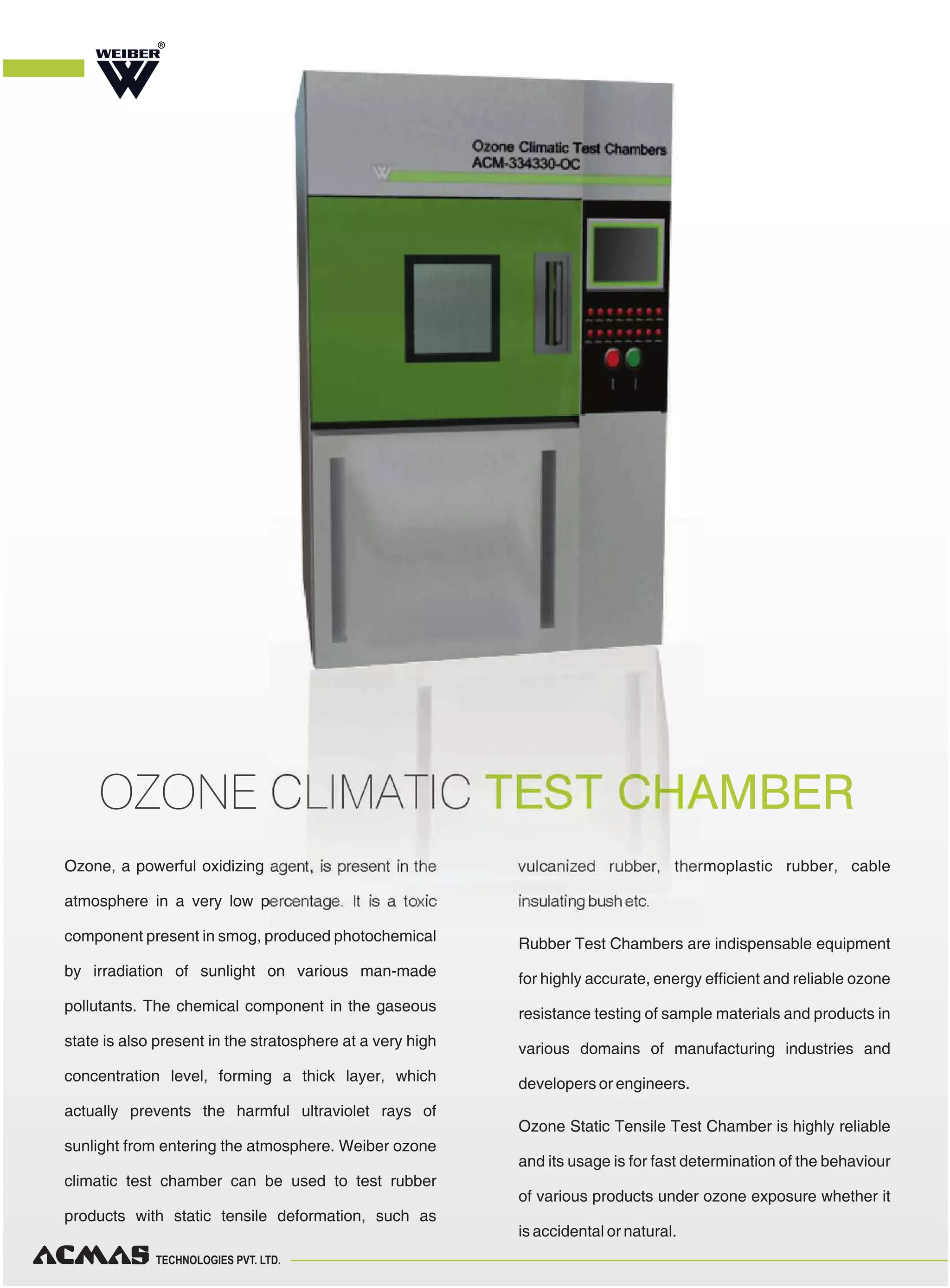 Ozone climatic-test-chamber | PDF