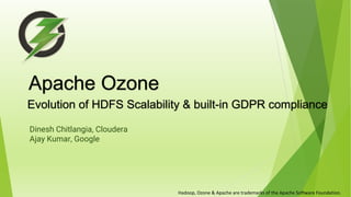 Ozone: Evolution of HDFS | PPT
