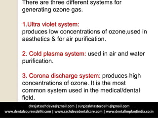 Ozone and its applications in dentistry | PPTX