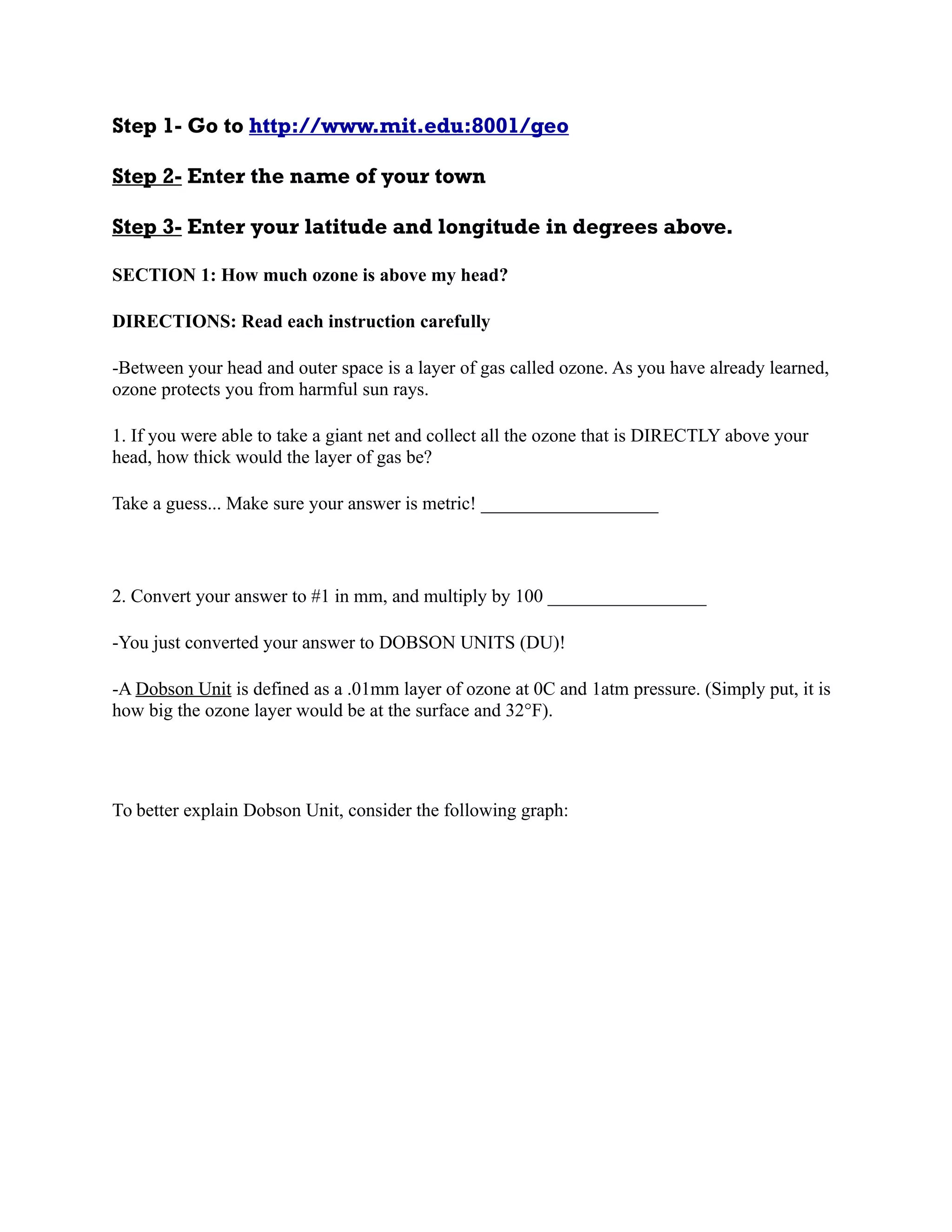 Ozone Data Activity | PDF