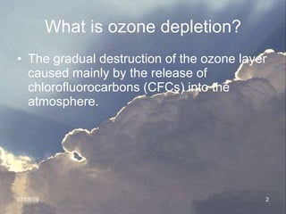 Sec2 Ozone Depletion | PPT