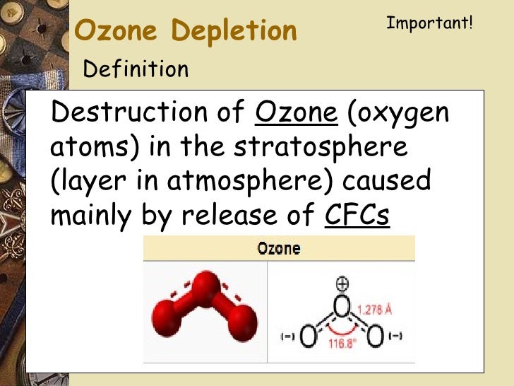 Ozone depletion