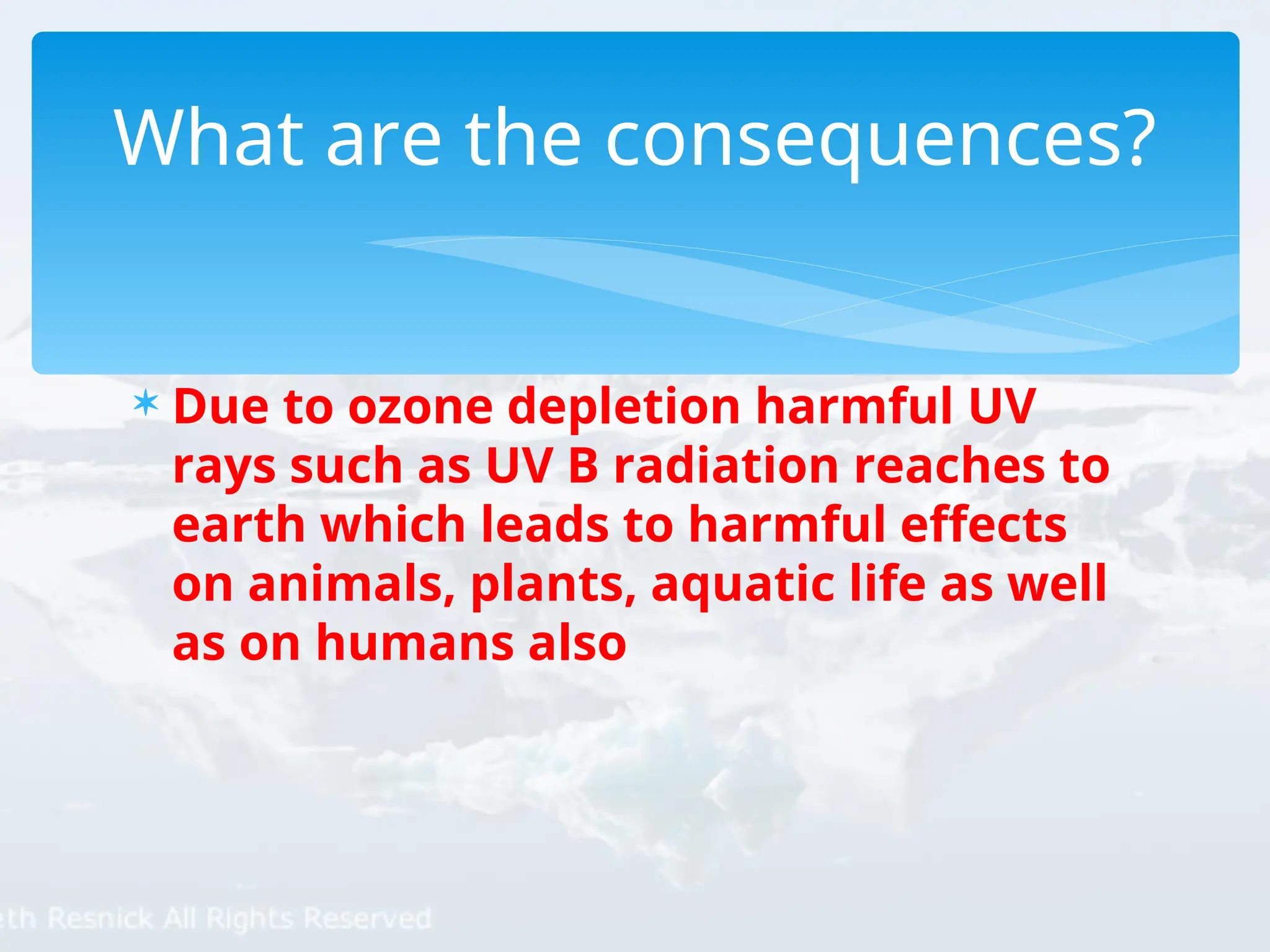 Ozone depletion and its consequences on human | PPT