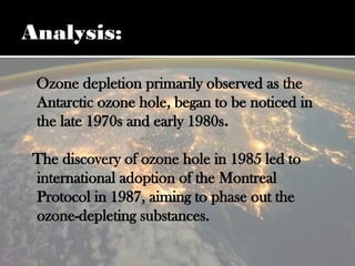 Ozone Depletion.pptx ozone depletion p | PPT