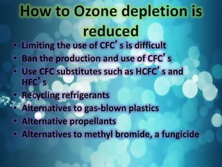 Ozone depletion (preetamm iiserb) | PPSX