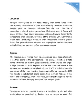 Ozone Depletion Potential of Different Refrigerants | DOCX