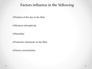 Ozone Fading & Precausions for Textile Industry | PPTX