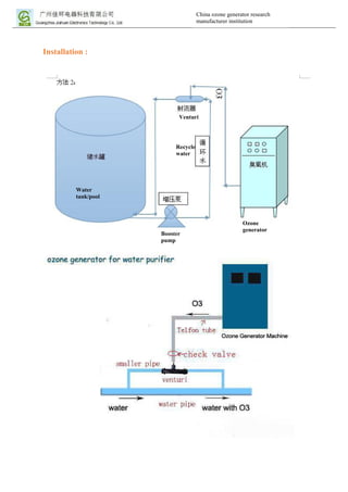 2g -5000g Ozone generator catalog from Jiahuan ozone | PDF