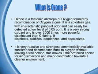 Ozone generator by eltech engineers | PPT