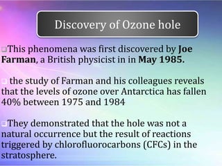 Ozone hole | PPTX