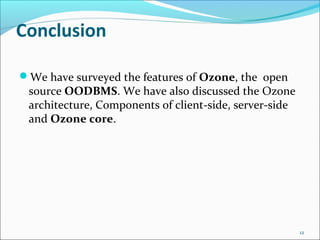 Ozone java based | PPT