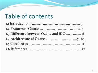 Ozone java based | PPT