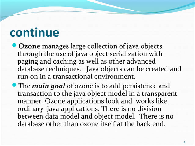Ozone java based | PPT