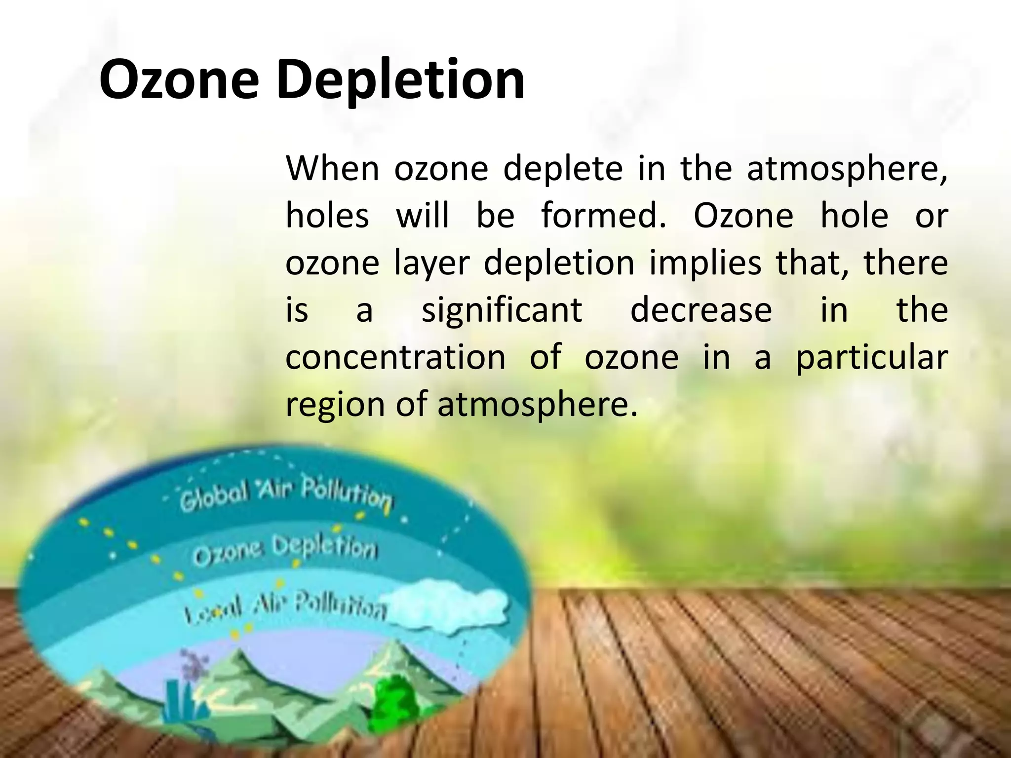 Ozone layer depletion | PPTX