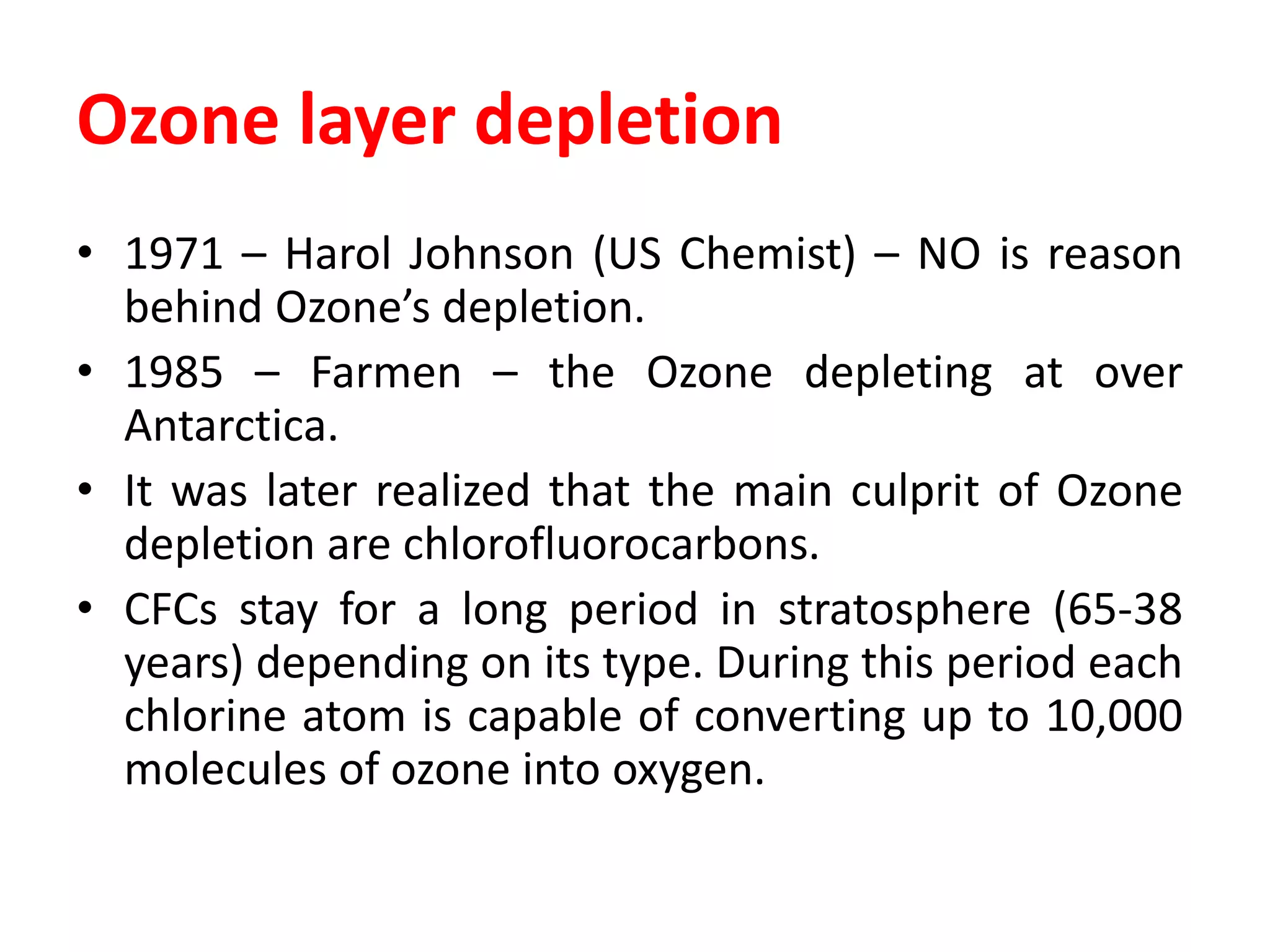 Ozone layer depletion | PPTX