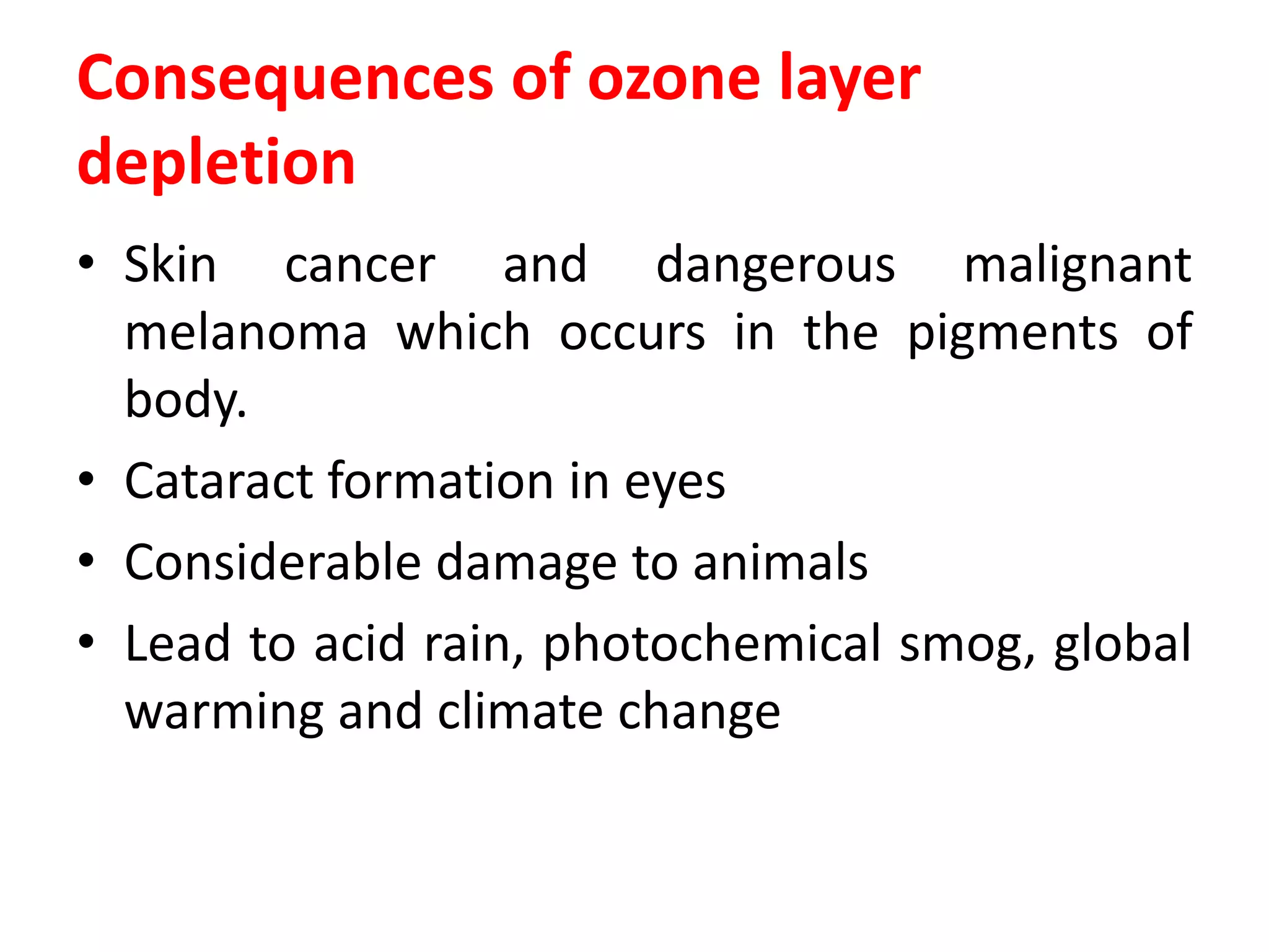 Ozone layer depletion | PPTX