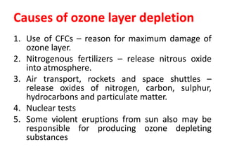 Ozone layer depletion | PPTX