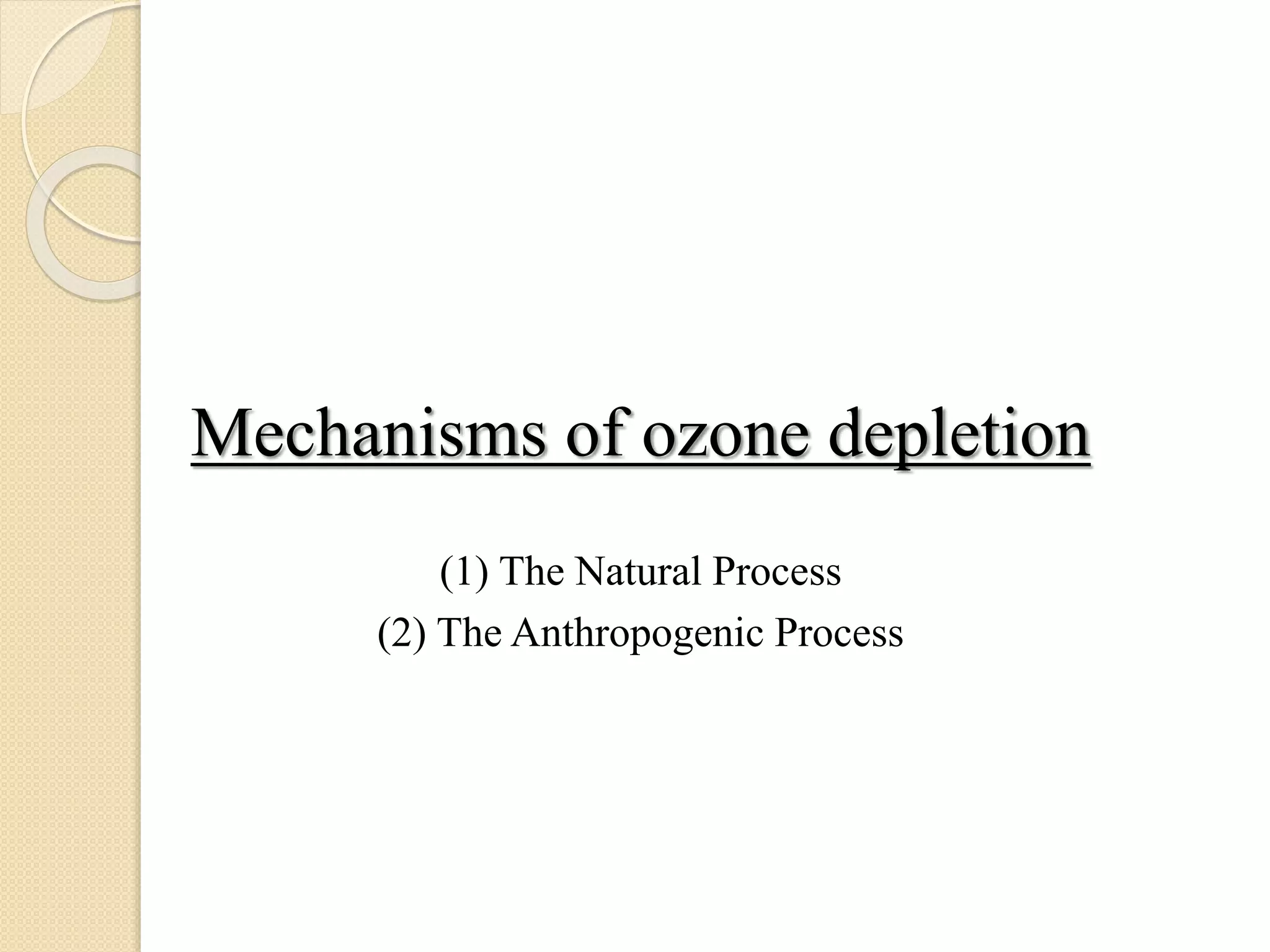 Ozone layer depletion final | PPTX