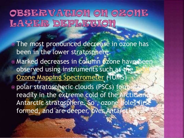 Ozone layer depletion ppt