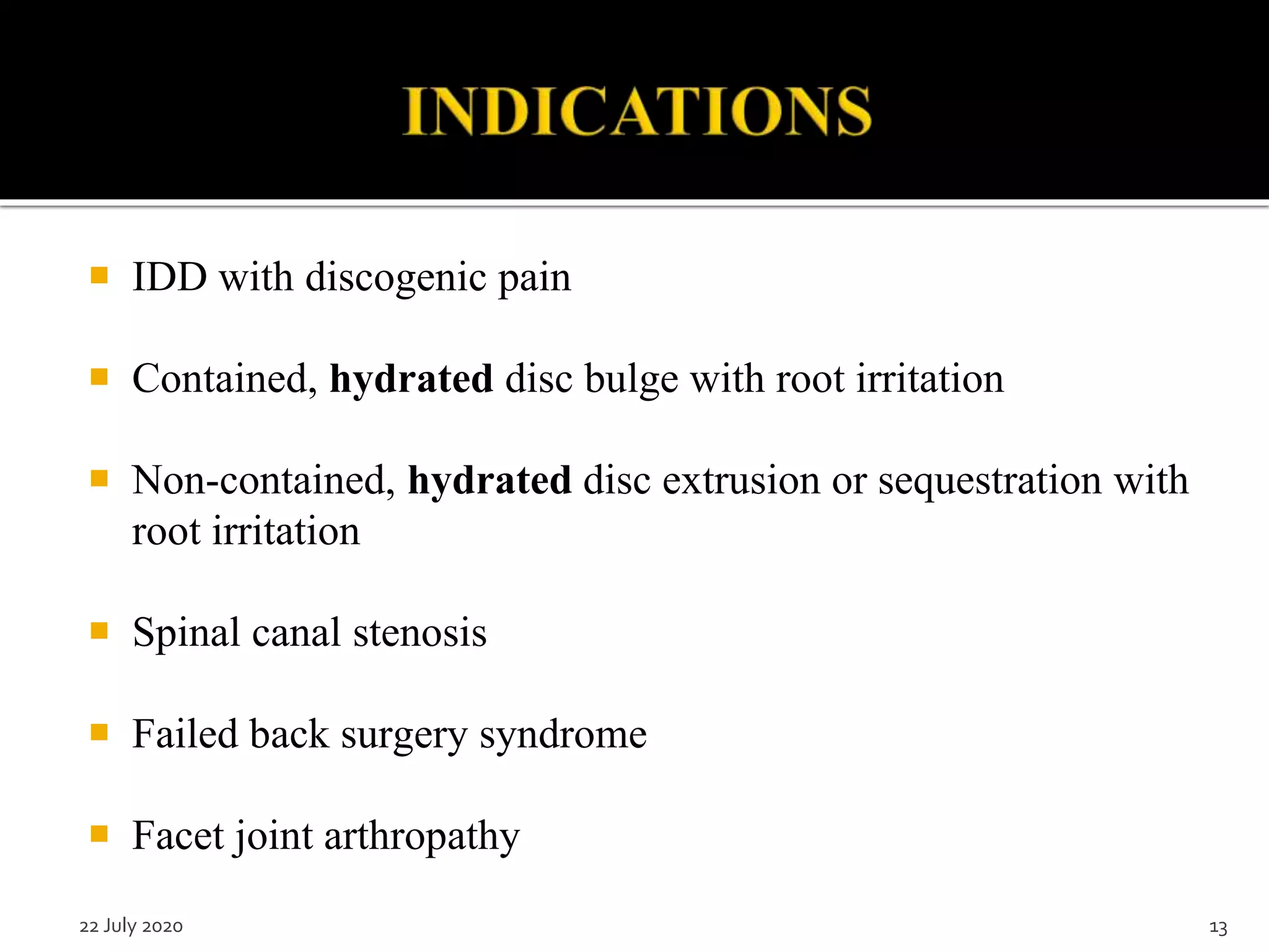 Ozone nucleolysis in prolapsed intervertebral disc disease | PPTX