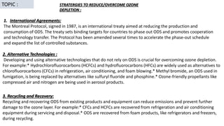 OZONE Presentation, depletion of ozone , gases etc.pptx