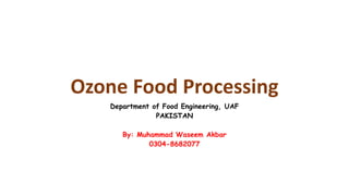 Ozone processing of food | PPT