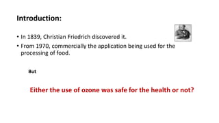Ozone processing of food | PPT