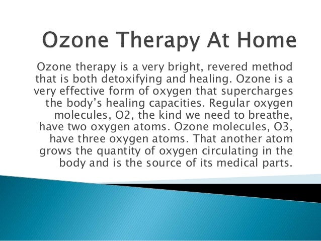 Ozone therapy at home | PPT