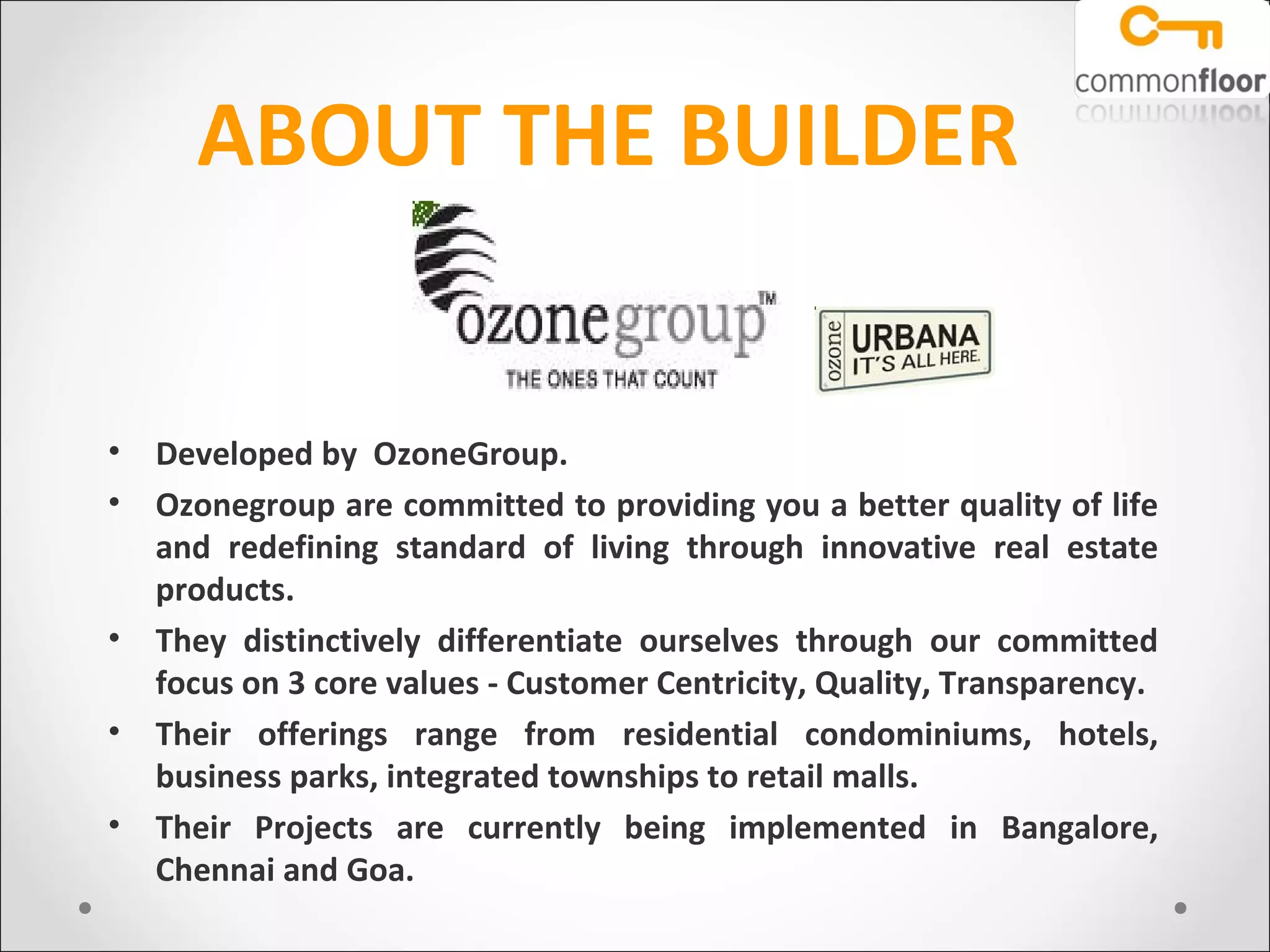 Ozone Urbana Bangalore | PPT