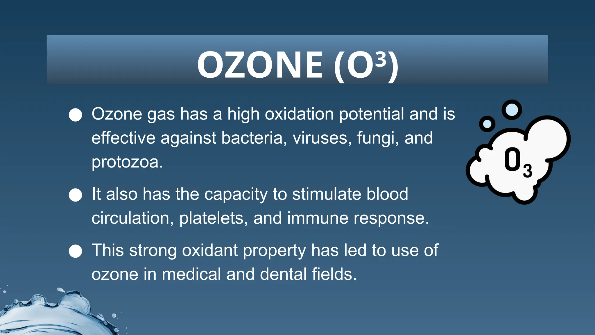 OZONE WATER powerpoint presentation by a | PPT