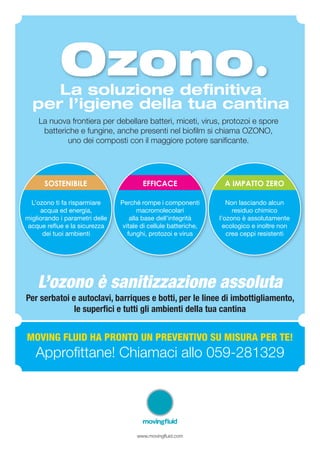 Ozono in cantina | PDF | Indoor Environmental Quality | Home & Garden